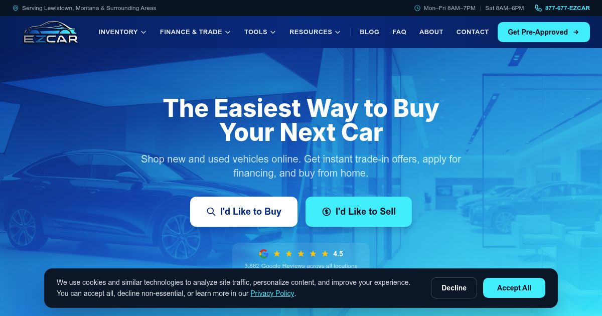 Used Cars For Sale EZ Car Network Lewistown MT